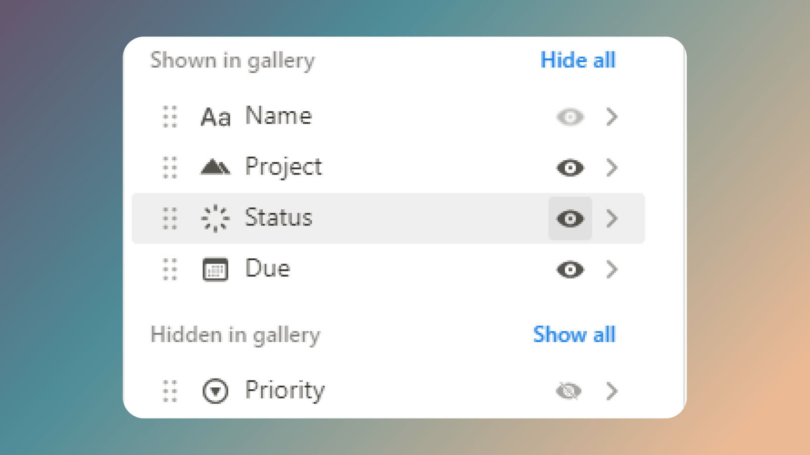 How To Show Notion Properties: On Cards, Tables, Galleries and Timelines